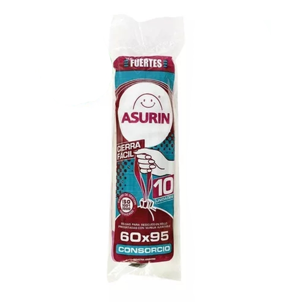 Bolsa Asurin 60x95 Ccierre 10u Flimon Limpiesur